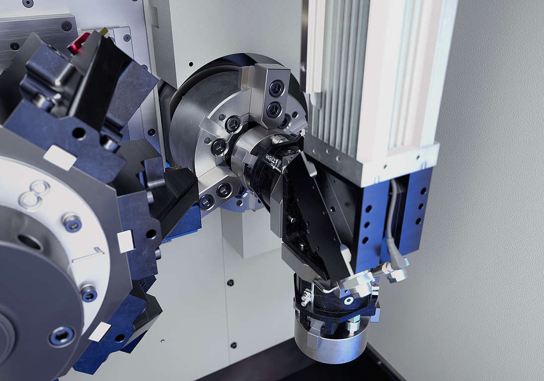 MSC 5 DUO: Front-loading CNC turning center for economical soft turning